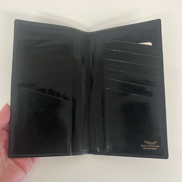 Bosca | Accessories | Vintage Bosca Mens Coat Pocket Wallet Black Made ...